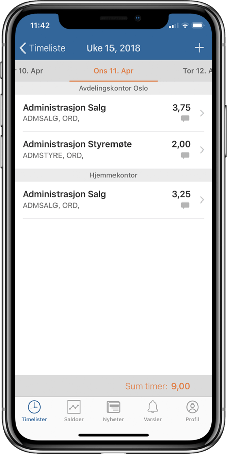 iCORE Hours App - Norsk brukerveiledning (iOS)