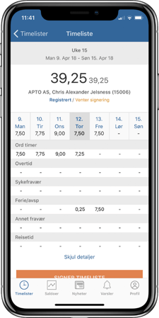 iCORE Timefangst - Forsiden