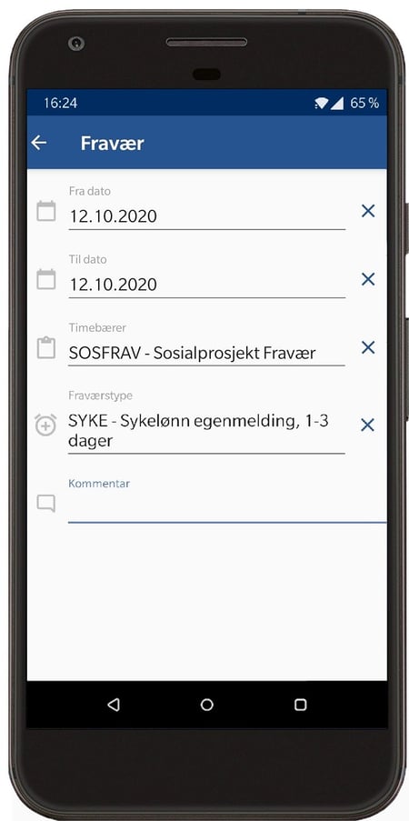 iCORE Hours App - Norsk brukerveiledning (Android)